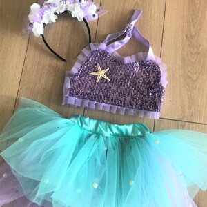 Toddler Mermaid Inspired Purple Costumebaby Girl Mermaid - Etsy