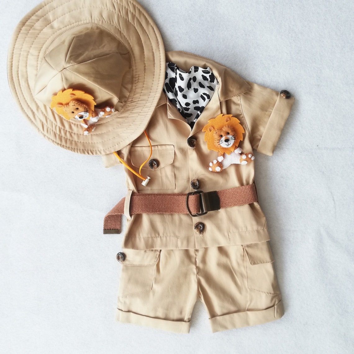 Personalized African Adventure Brown Safari Kids Outfit 2 - Etsy