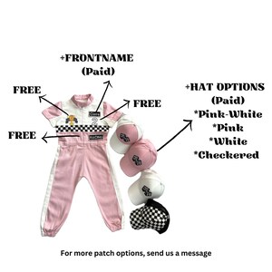 Personalized Pink Racer Long/shorts Jumpsuit*racer Fast One Birthday ...