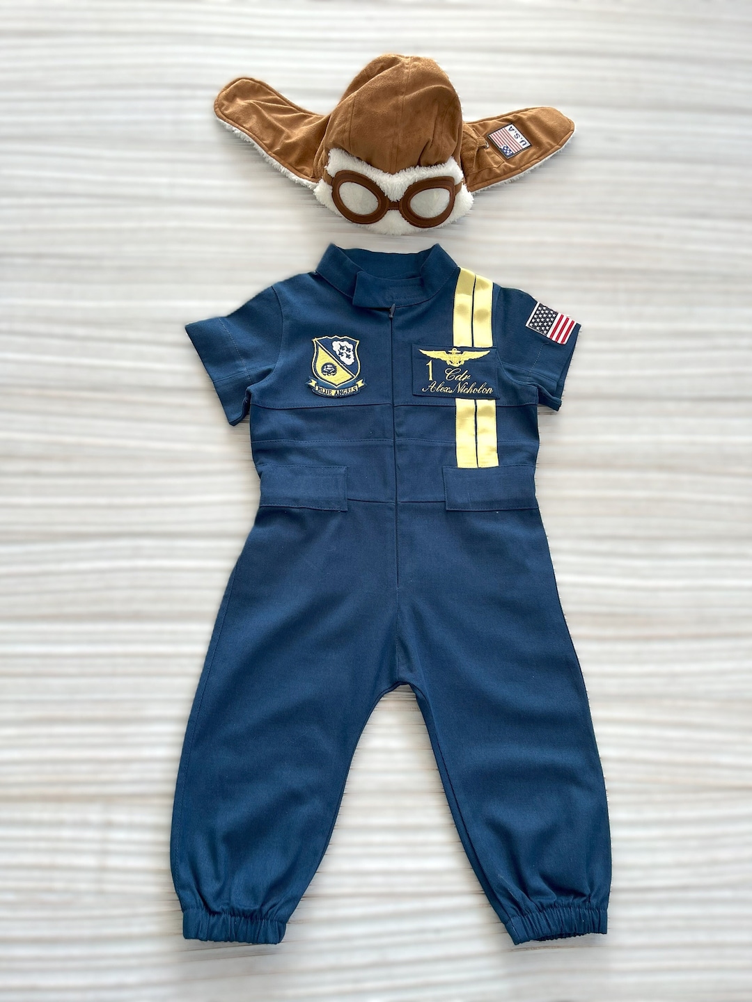 Personalized Blue Angels Flight Pilot Costume*toddler US Navy Blue ...