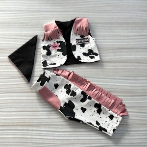 Personalized Toddler Pink Cowgirl Western Outfit*infant Sheriff Pink ...