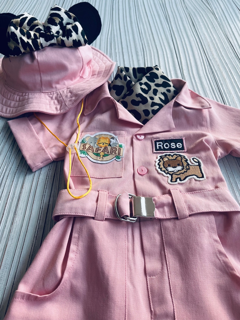 Personalized Minnie Mouse Inspired Pink-beige Outfit With - Etsy