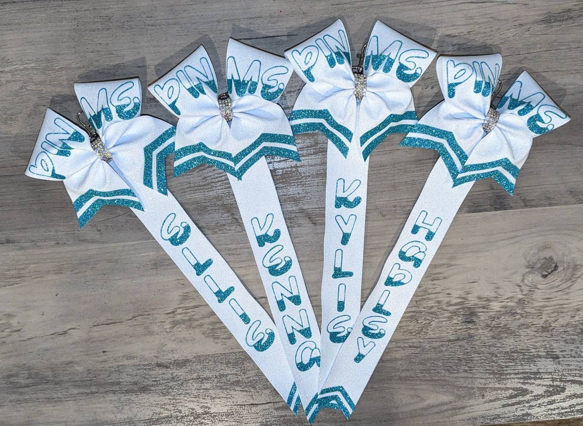Pin Me Cheer Keychain, Cheerleader, Cheer Keychain,team Colors ...