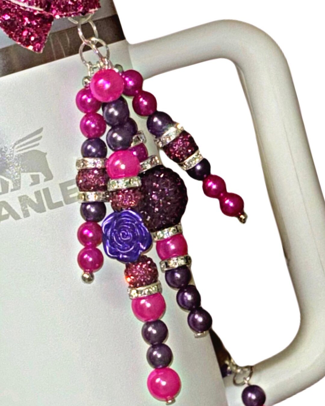 Berry Truffle Straw Topper. Cup Accessories. Straw Charm. Dangle Charm ...
