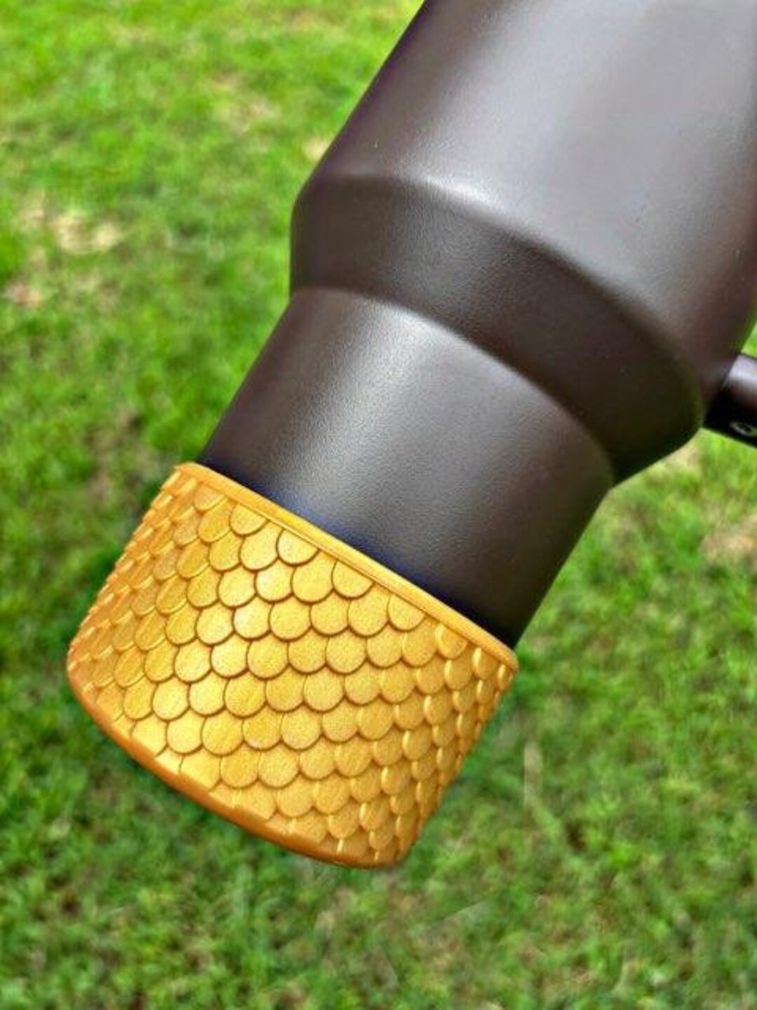 Gold Mermaid Scale Silicone Boot. Cup Accessories. Chocolate Gold. - Etsy