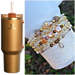 Copper Tinsel Cup Accessories. Tumbler Cup Bracelets. - Etsy