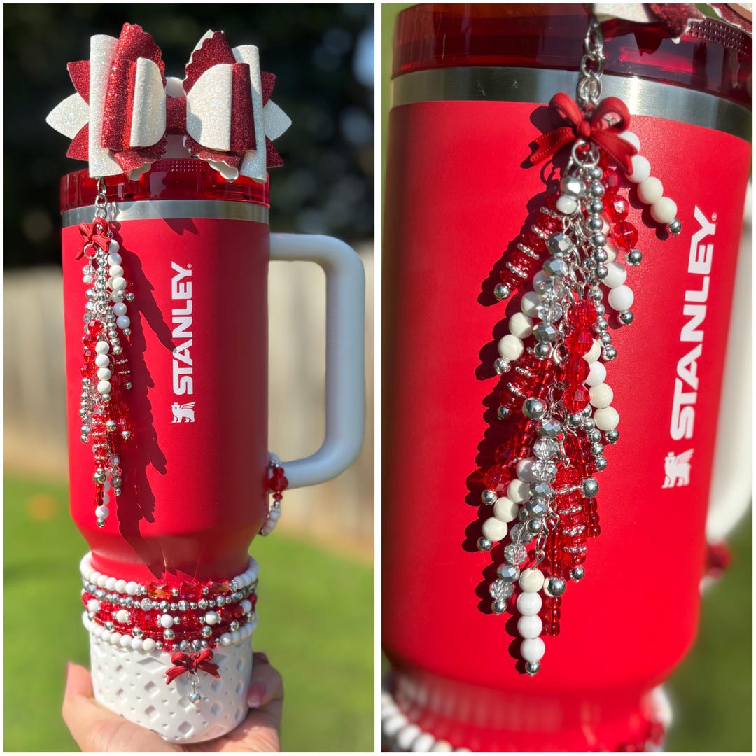 Arsenal Dna Red Dangle Charm Straw Topper. Red and White Cup ...