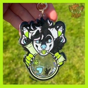 3 Traditional Furry Rainbow Shaker Acrylic Keychain Commission / Custom ...