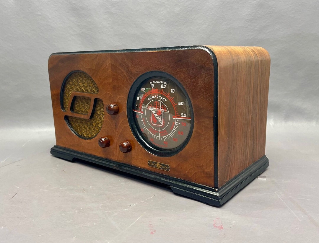 Rare 1938 Black Hawk Radio. Mid Century Radio. FREE Shipping. Antique ...