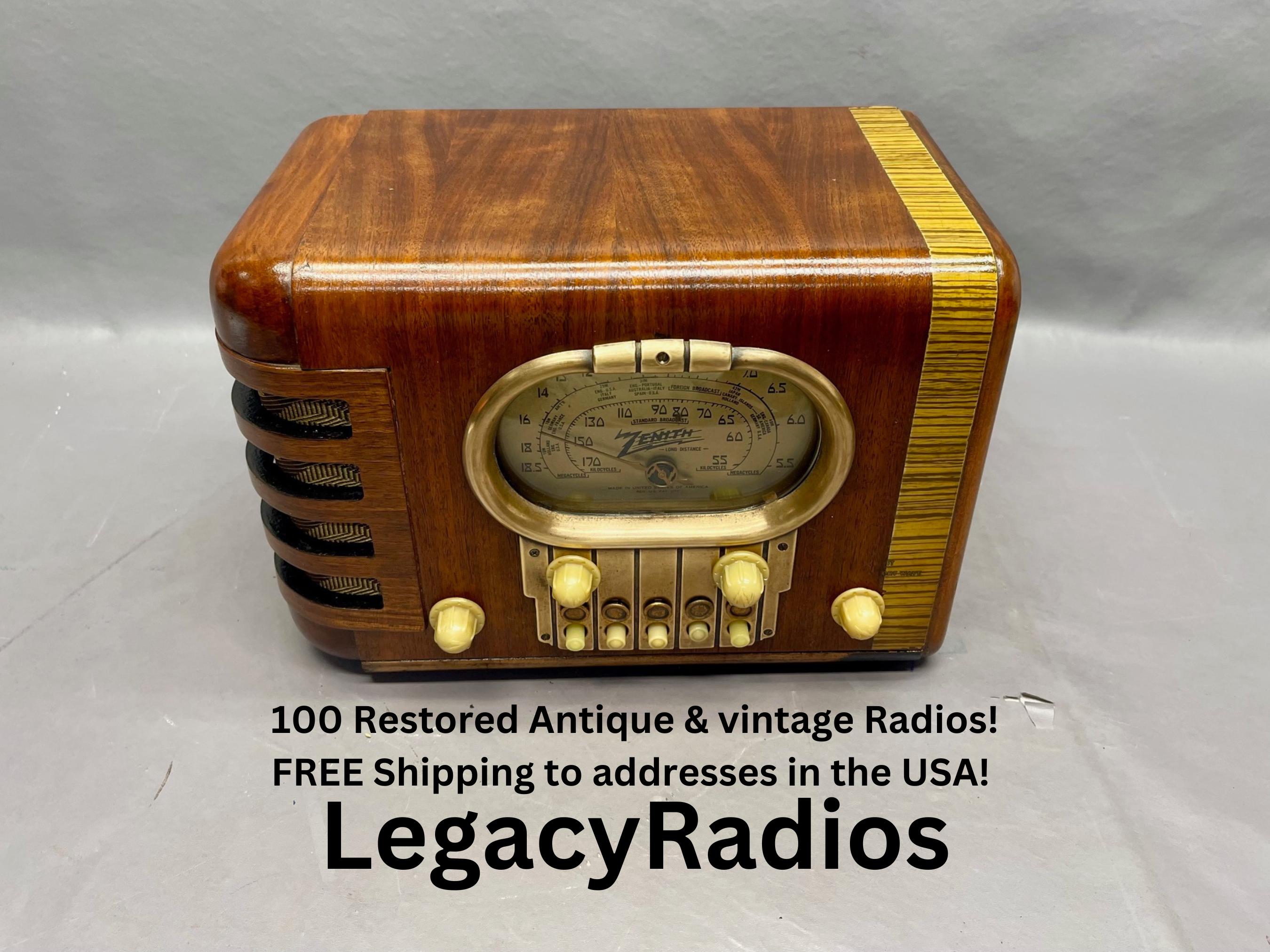 Legacyradios. 100 Professionally Restored Antique and Vintage Radios ...