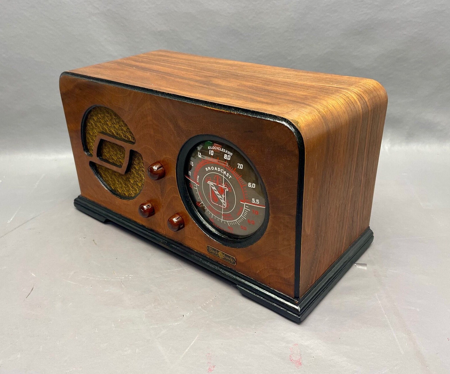 Rare 1938 Black Hawk Radio. Mid Century Radio. FREE Shipping. Antique ...