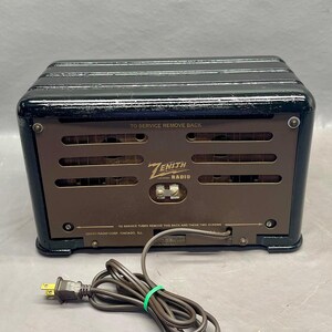 LR015 1941 Zenith "toaster" Radio Model 6D525 Mid Century Radio. FREE ...