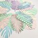 Tropical Paper Leaves Cut Outs, Pack of 25 Assorted Leaves in 10 Inches ...