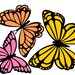 Custom Colors Pack of 3 Giant Large Paper Butterfly Props, Pack of 3 ...