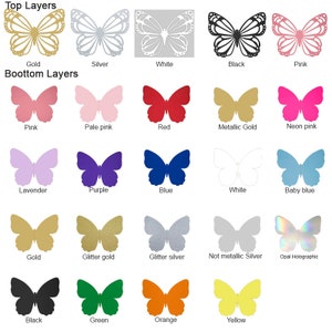 Custom Colors Pack of 3 Giant Large Paper Butterfly Props, Pack of 3 ...