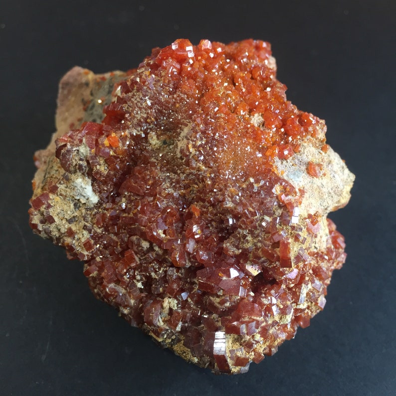 Home Décor Rocks & Geodes Natural Peruvian Vanadinite Cluster with ...
