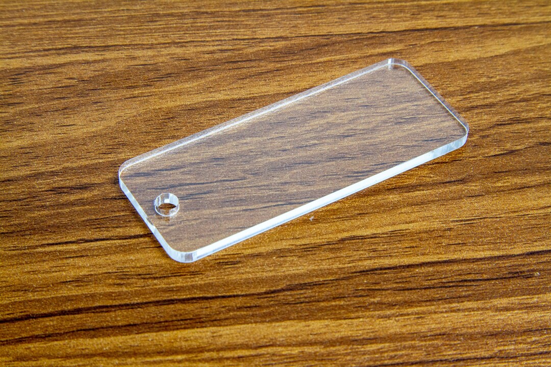 Multi Pack | Clear Rectangle Acrylic Blanks - Perfect for Keychains ...