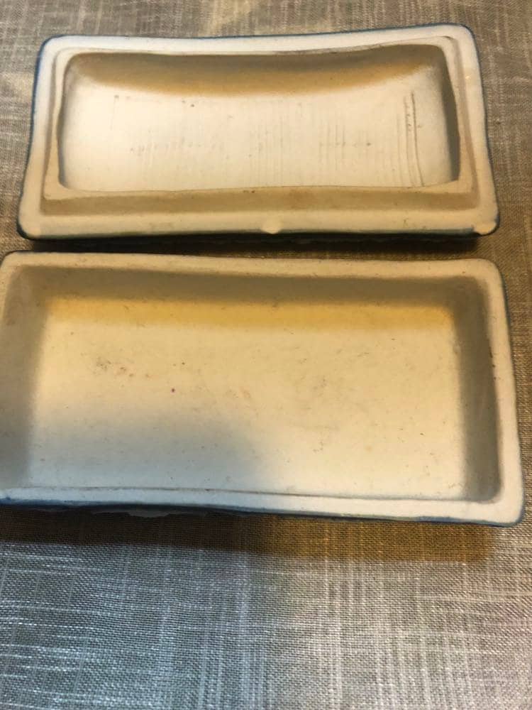 Antique Wedgwood Dark Blue Match Box 1800s 2 Pcs - Etsy