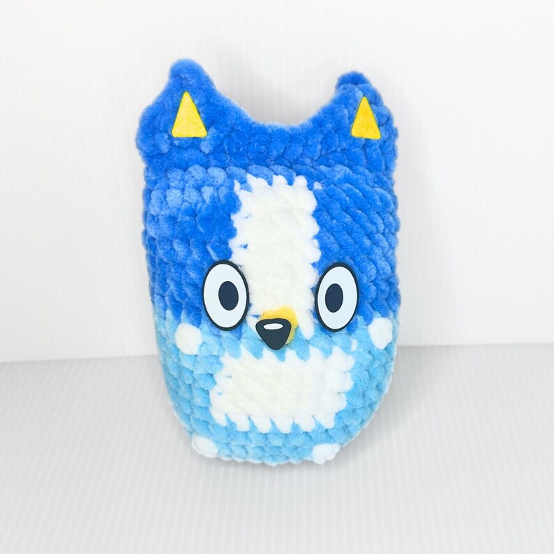 Crochet Bluey Doll Handmade Blue Heeler Friend Adorable Kids Plush Toy ...