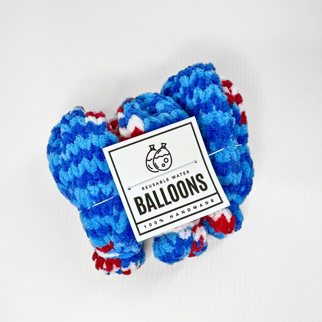 Eco-friendly Set of 3 Knit Reusable Water Balloons - Safe, Non-toxic ...
