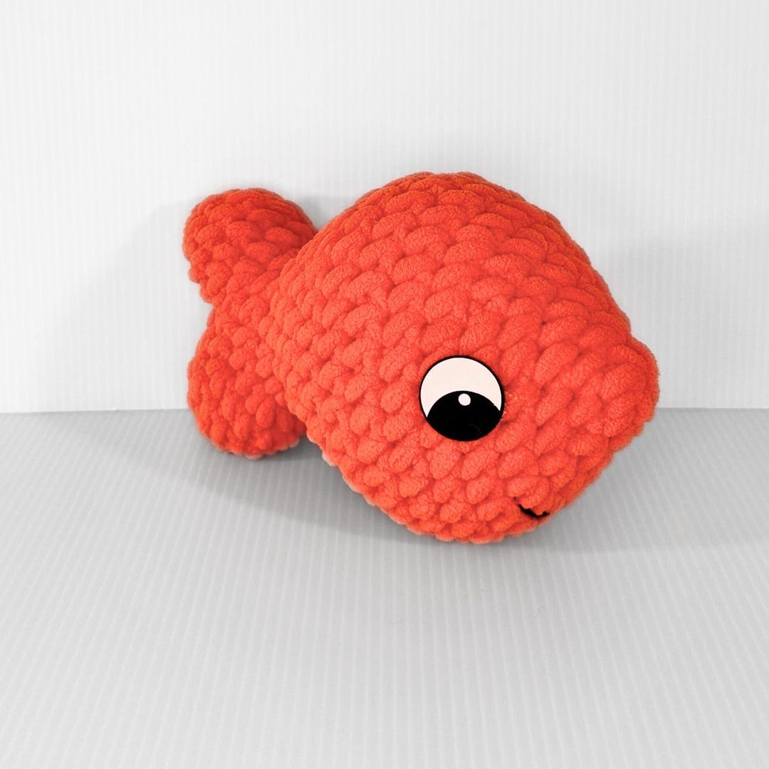 Handmade Goldfish Plush Toy - Adorable Kids Gift & Ocean Decor - Etsy