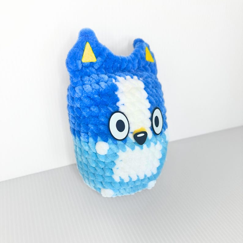 Crochet Bluey Doll Handmade Blue Heeler Friend Adorable Kids Plush Toy ...