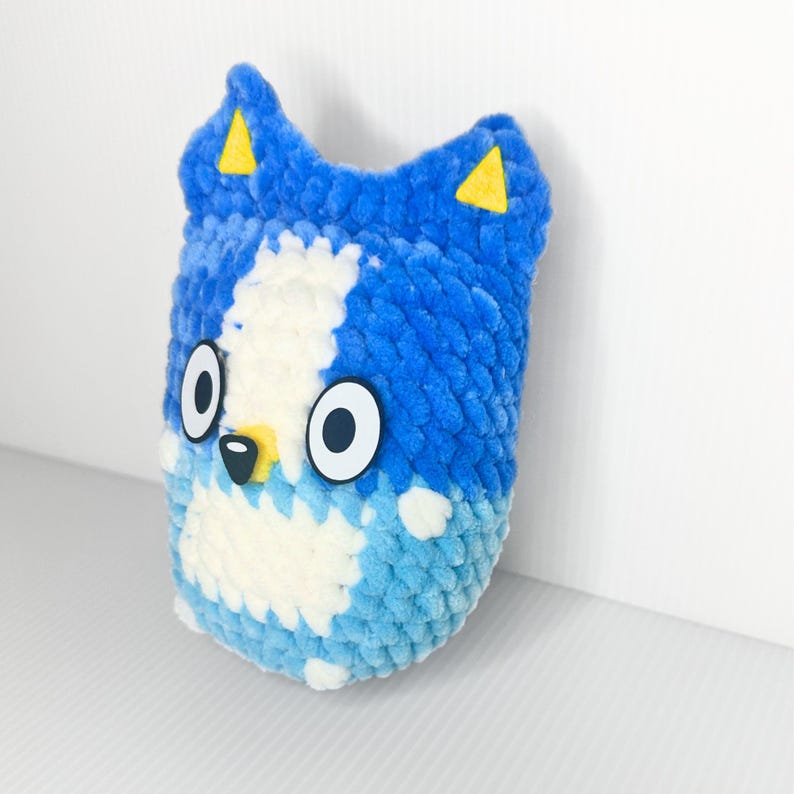 Crochet Bluey Doll Handmade Blue Heeler Friend Adorable Kids Plush Toy ...