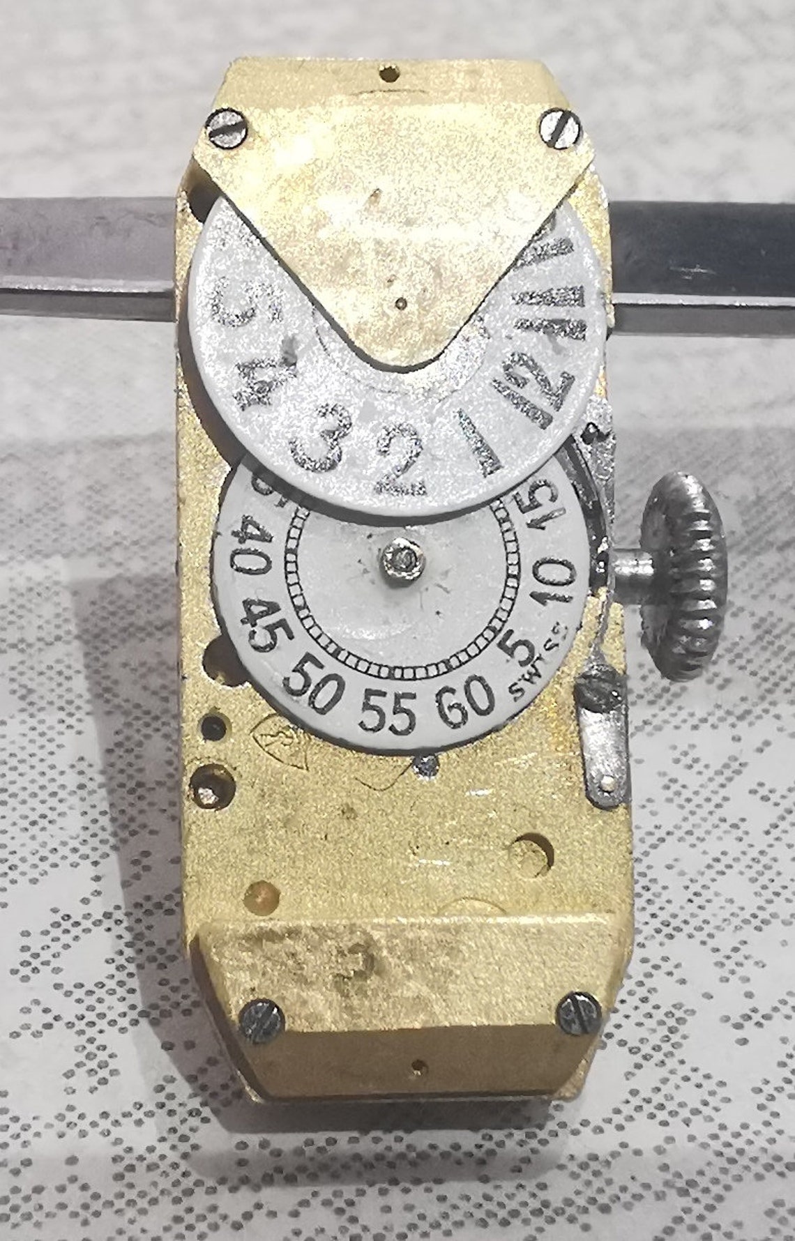 Art Deco Jump Hour Watch - Etsy