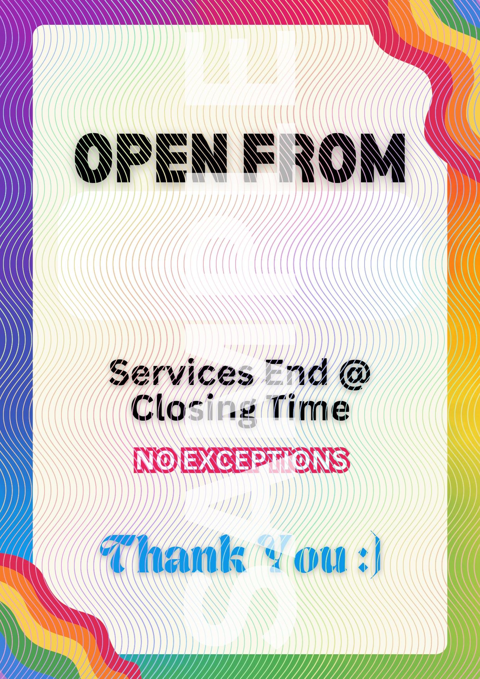 Face Painting Signs (open + Closed + Rules) - Printable Face Paint ...