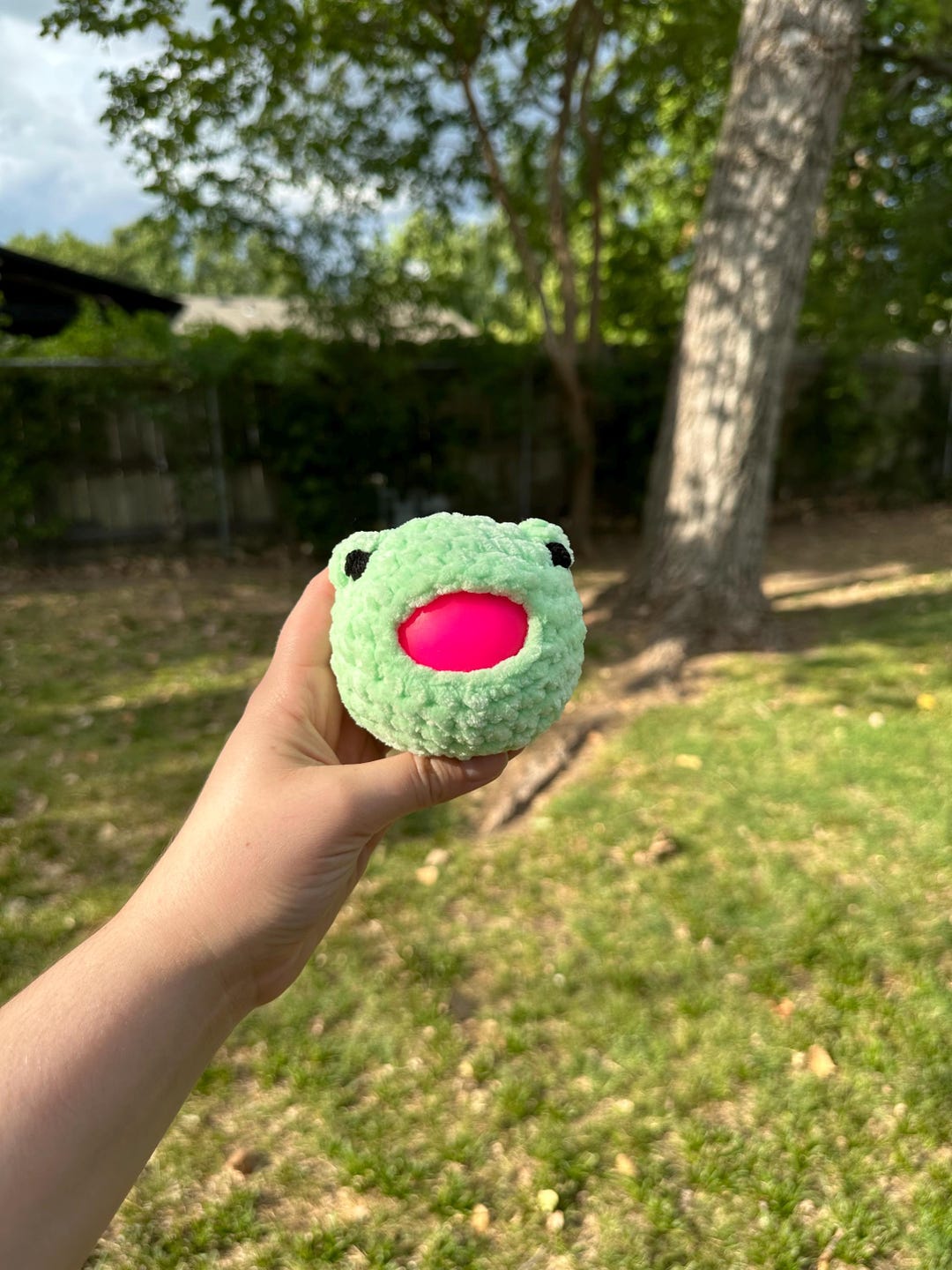 SQUEEZEE Frog | Crochet Stress Ball | Fidget Toy - Etsy