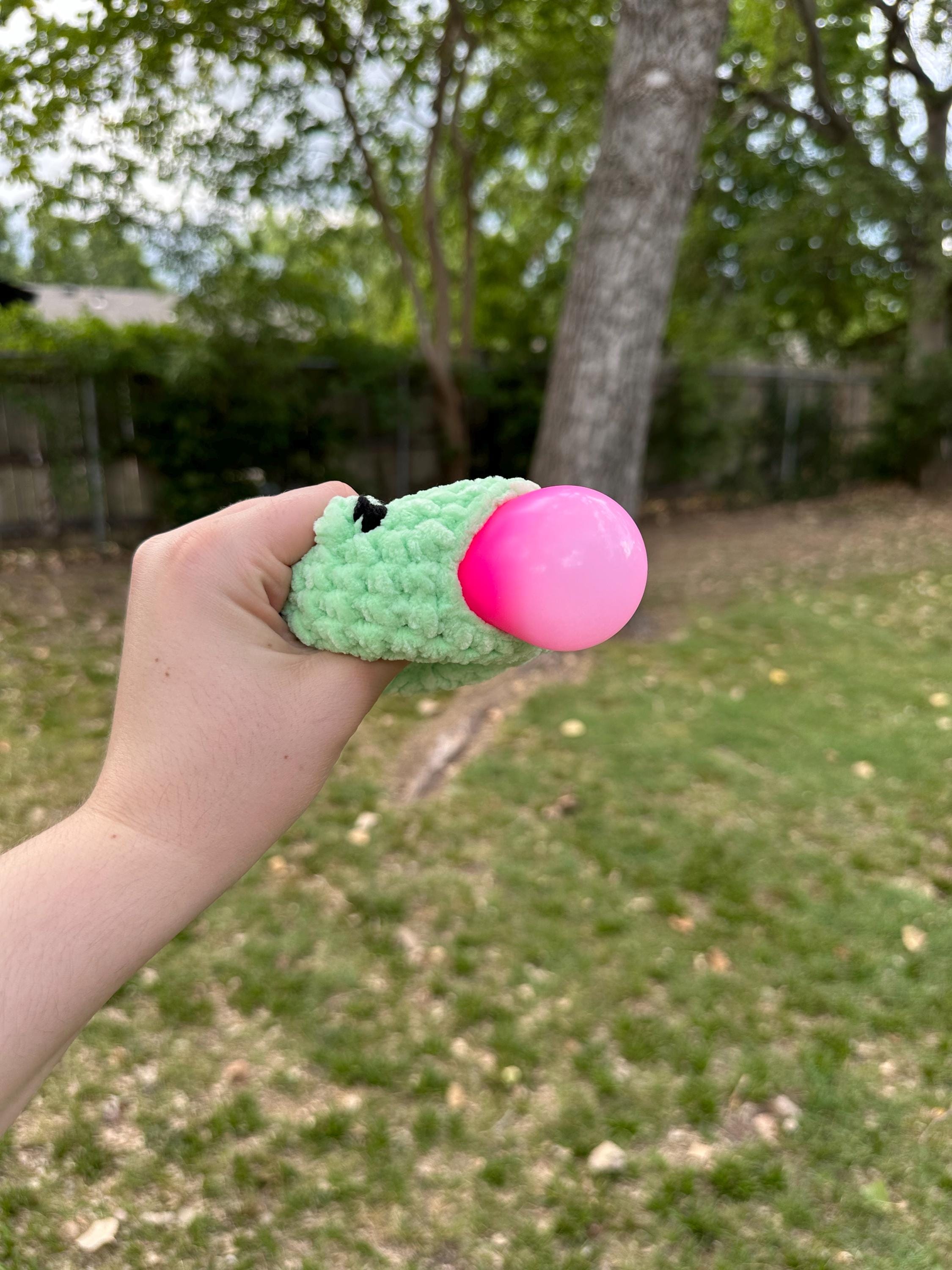 SQUEEZEE Frog | Crochet Stress Ball | Fidget Toy - Etsy