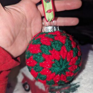 Granny Square Christmas Bauble - Etsy