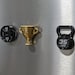 Fitness/gym Fridge Magnet Collection Includes Kettle Bell, Weight Plate ...