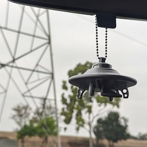 Alien Flying Saucer / UFO Vehicle Charm, Rear View Decor, Charm for Car ...