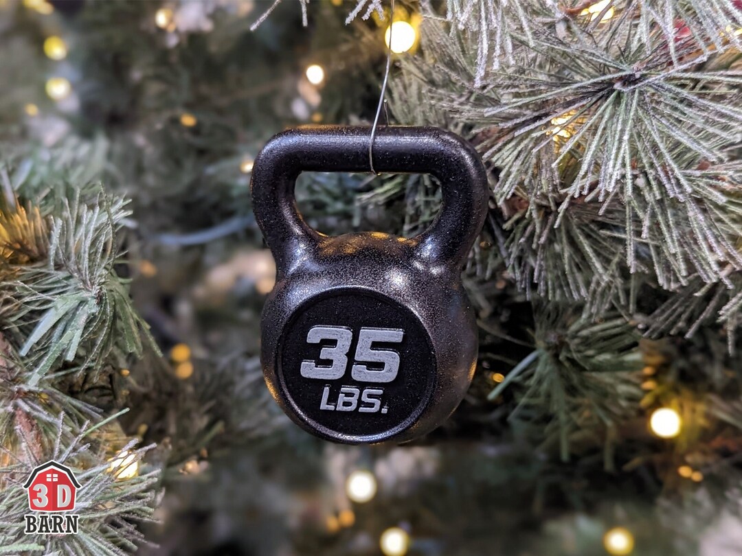 Kettle Bell Weight Christmas Ornament, Weights Christmas Ornament ...