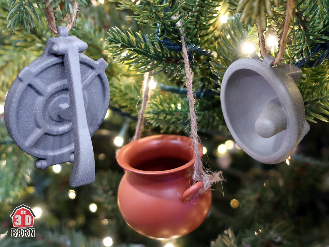 Mexican Christmas Tree Collection Ornaments: Crock Pot, Mortar and ...