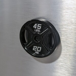 Fitness/gym Fridge Magnet Collection Includes Kettle Bell, Weight Plate ...