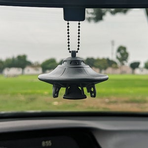 Alien Flying Saucer / UFO Vehicle Charm, Rear View Decor, Charm for Car ...