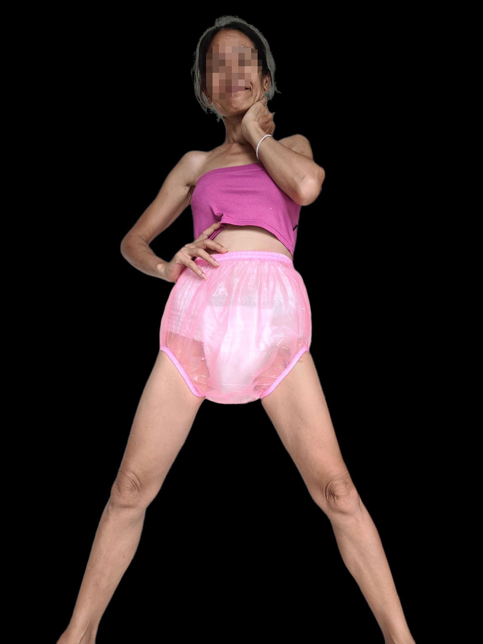 Adult Baby Pink PLASTIC PANTS. Baby Soft Pink Sissy. Abdl Pvc Pants. Large Leg. Wide Crotch ...