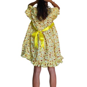 Adult Baby DRESS. Yellow. Sweet Cute ABDL Dress. Broderie Anglais ...
