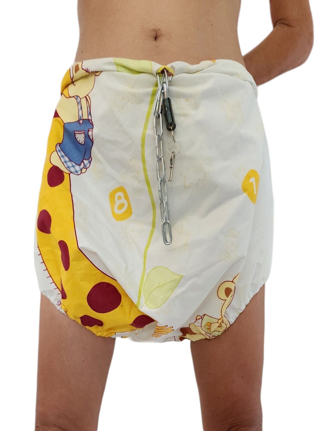 Waterproof PUK pants. Adult baby. Abdl. Metal chain in the waist hem ...