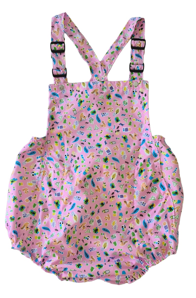 Adult Baby ROMPER, Pink Cartoon. Abdl Romper, Abdl Sissy, Unisex, Wide ...