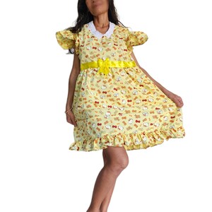 Adult Baby DRESS. Yellow. Sweet Cute ABDL Dress. Broderie Anglais ...