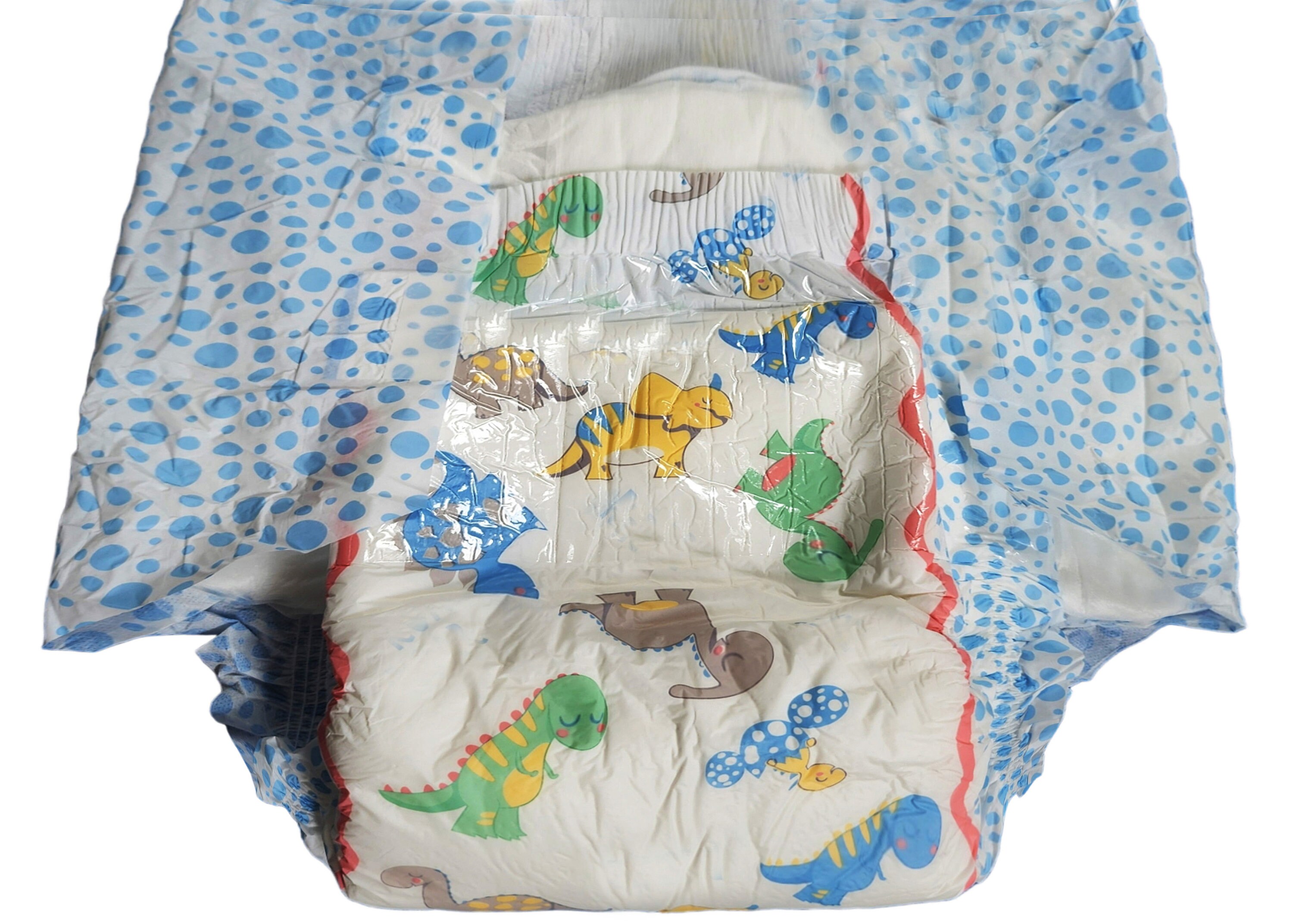 Adult Baby Super Thick Single DIAPER. Dinosaurs. Disposable Two TAPES ...