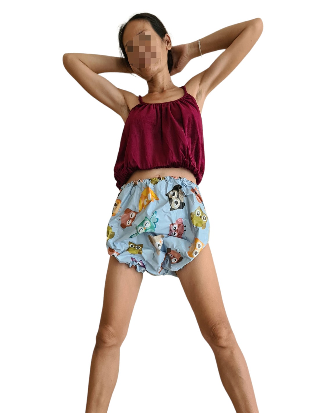 Adult Baby PVC PANTS. Birds Cartoon. Comfortable. Sissy. Soft Shiny ...