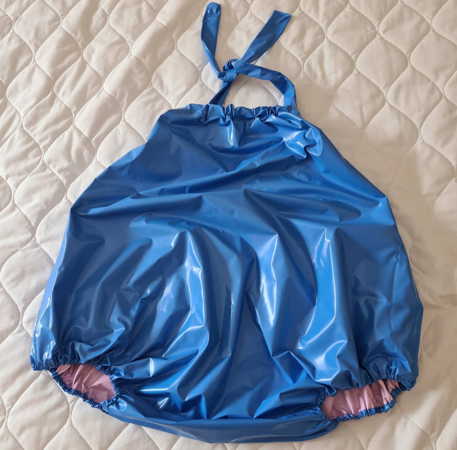 Adult Baby ROMPER, Waterproof Pvc. Unisex Super Wide Leg Romper SUNSUIT ...