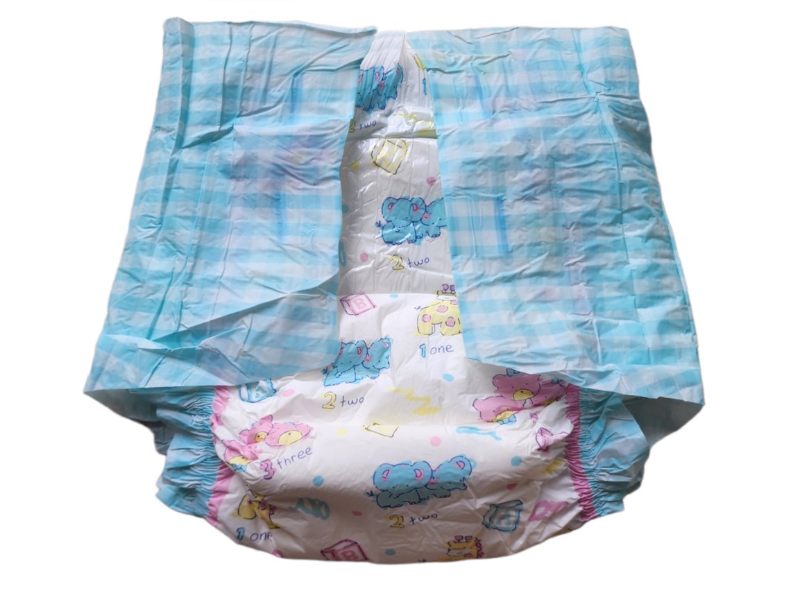 Adult Baby Super Thick DIAPERS. Various Colors Patterns Disposable Two ...