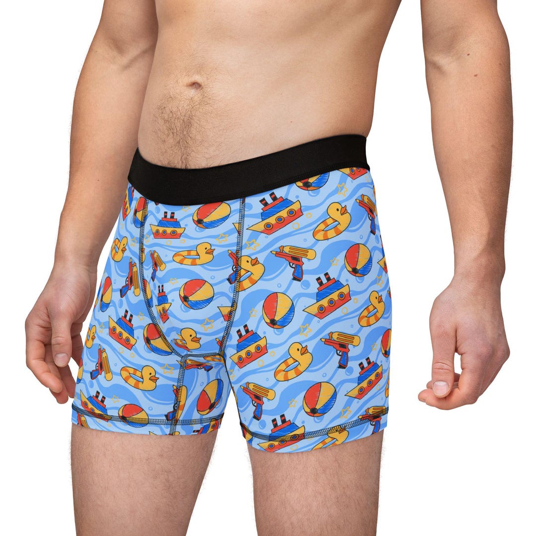 Light Bluebeach Life Theme Babies ABDL Men's Boxers, Adultbaby ...