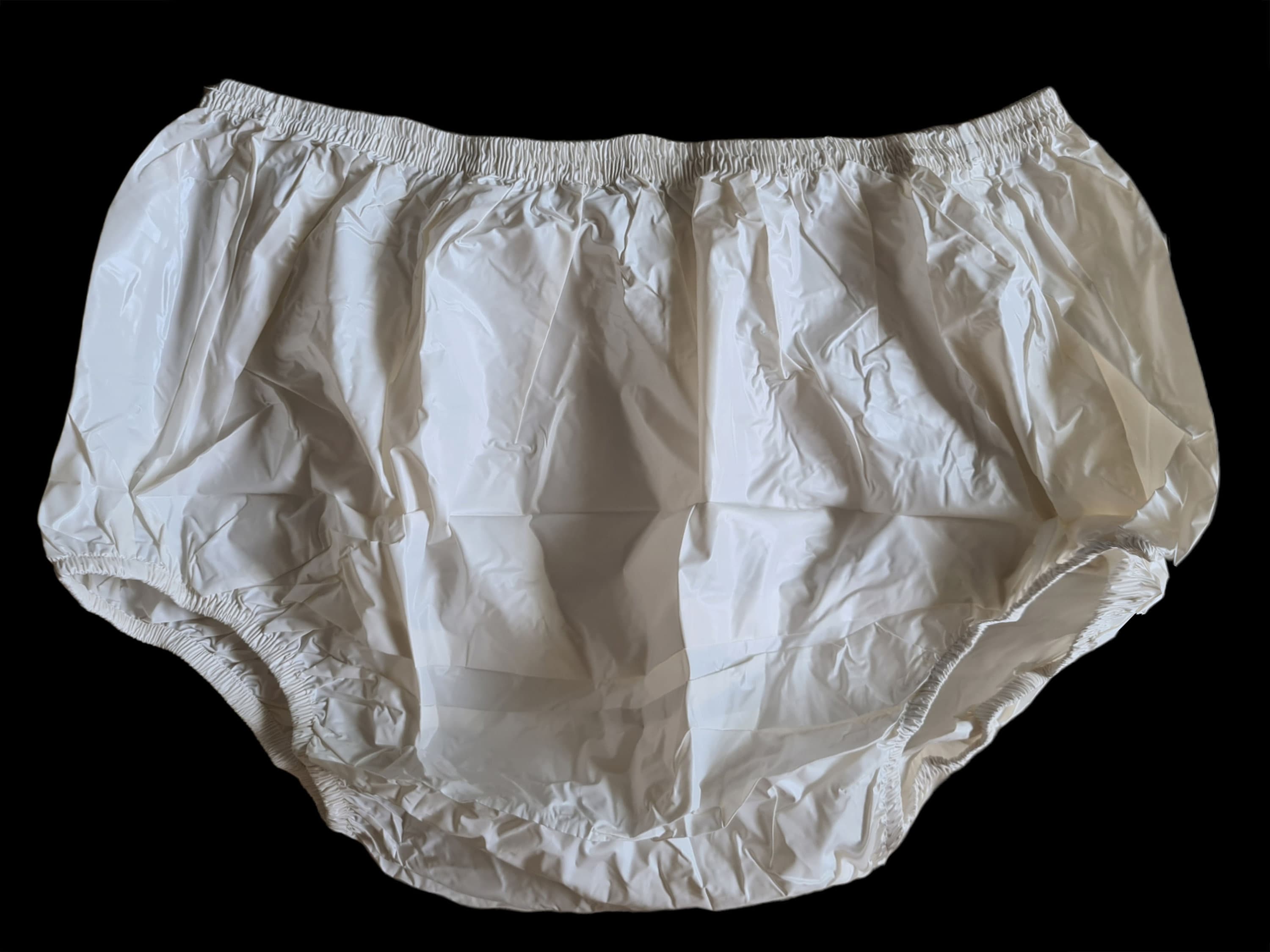 Adult Baby White PLASTIC PANTS. Quality & Robust. Baby Soft Sissy. Abdl ...