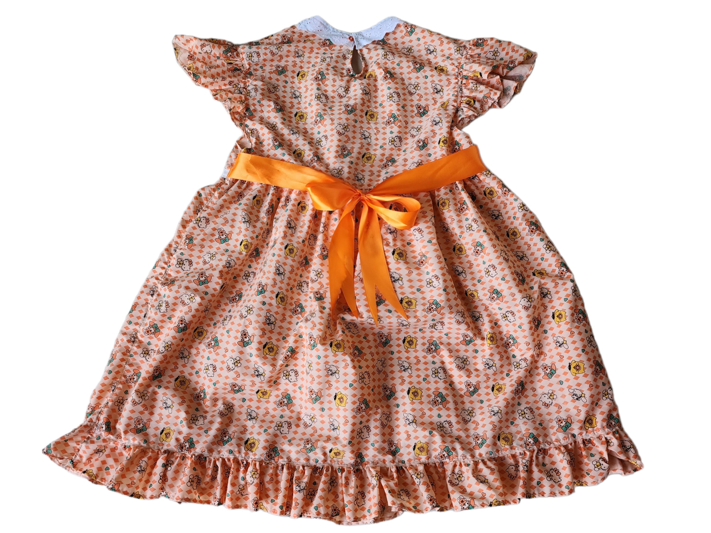 Adult Baby DRESS. Orange. Sweet Cute ABDL Dress. Broderie Anglais ...